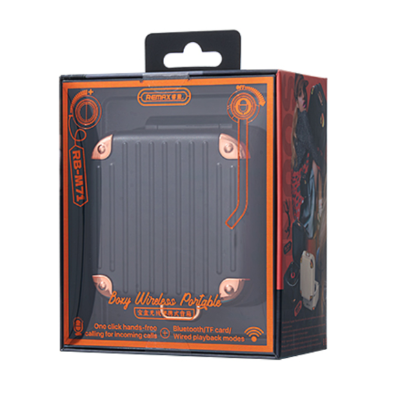 REMAX Boxy RB-M71 Portable Bluetooth Speaker - 1200mAh - 3 Playback ...