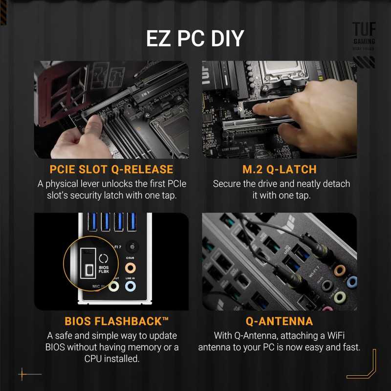 Asus TUF Gaming B850-PLUS WIFI Motherboard - Ultimate Performance ...