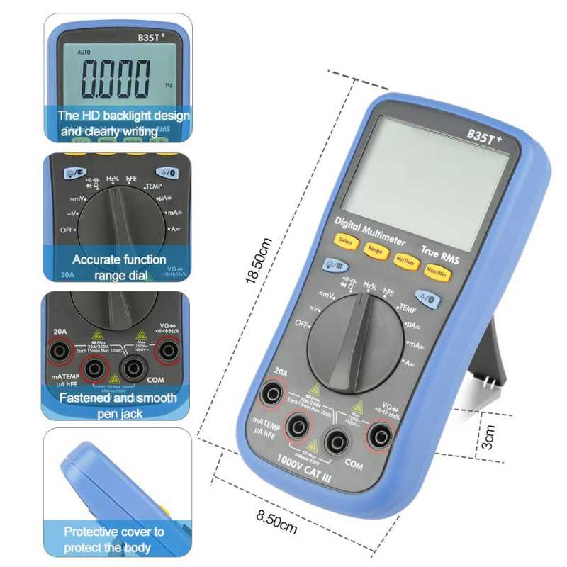 Testeur Mesure Multimètre Numérique BT avec enregistrement hors ligne ...