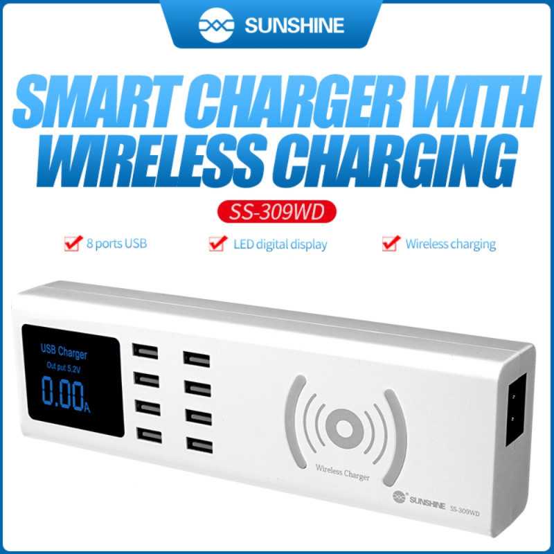 Sunshine SS-309WD 8 Port USB Induction Charger with LED Display | Fast ...