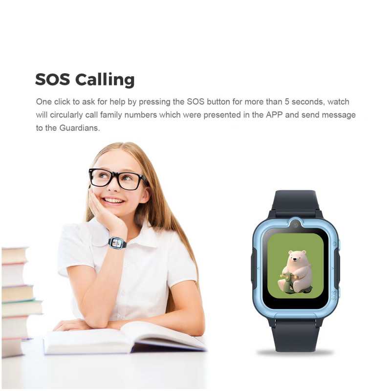 Smart Kids 4G Smartwatch for Children - Dark Blue | Safety & Fun in One ...